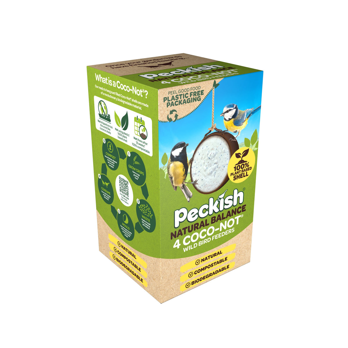 Peckish Coco-not Feeder 4 Pack – Monahans Fuels and Garden Centre