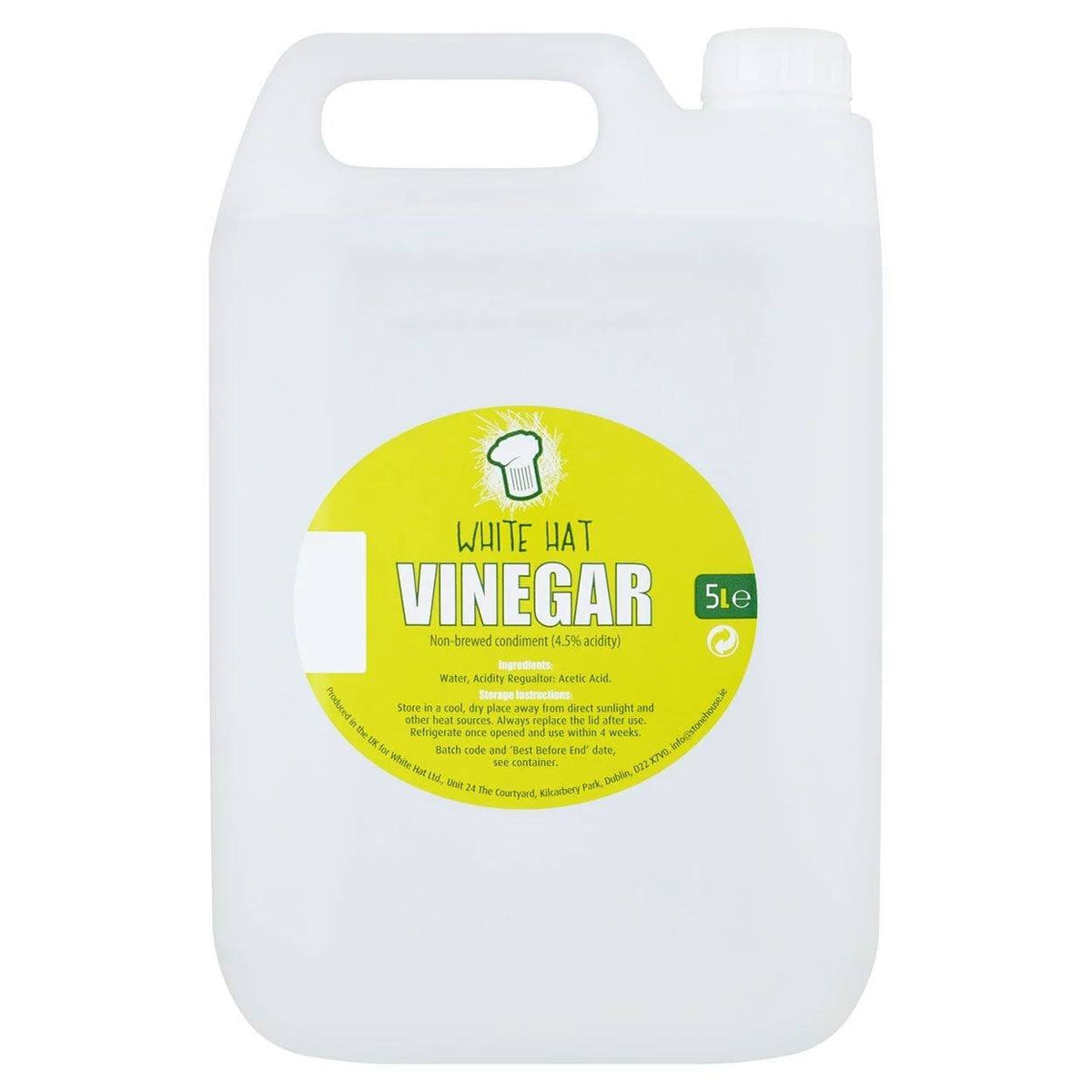 White Hat Vinegar 5L – Monahans Fuels and Garden Centre