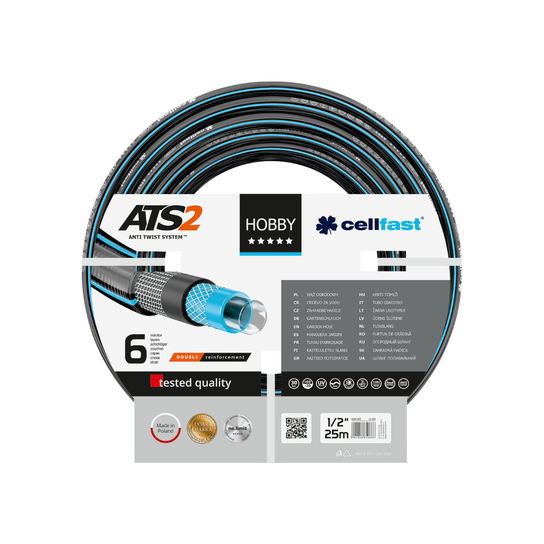 Cellfast ATS2 Hose 1/2" X 25M – Monahans Fuels and Garden Centre